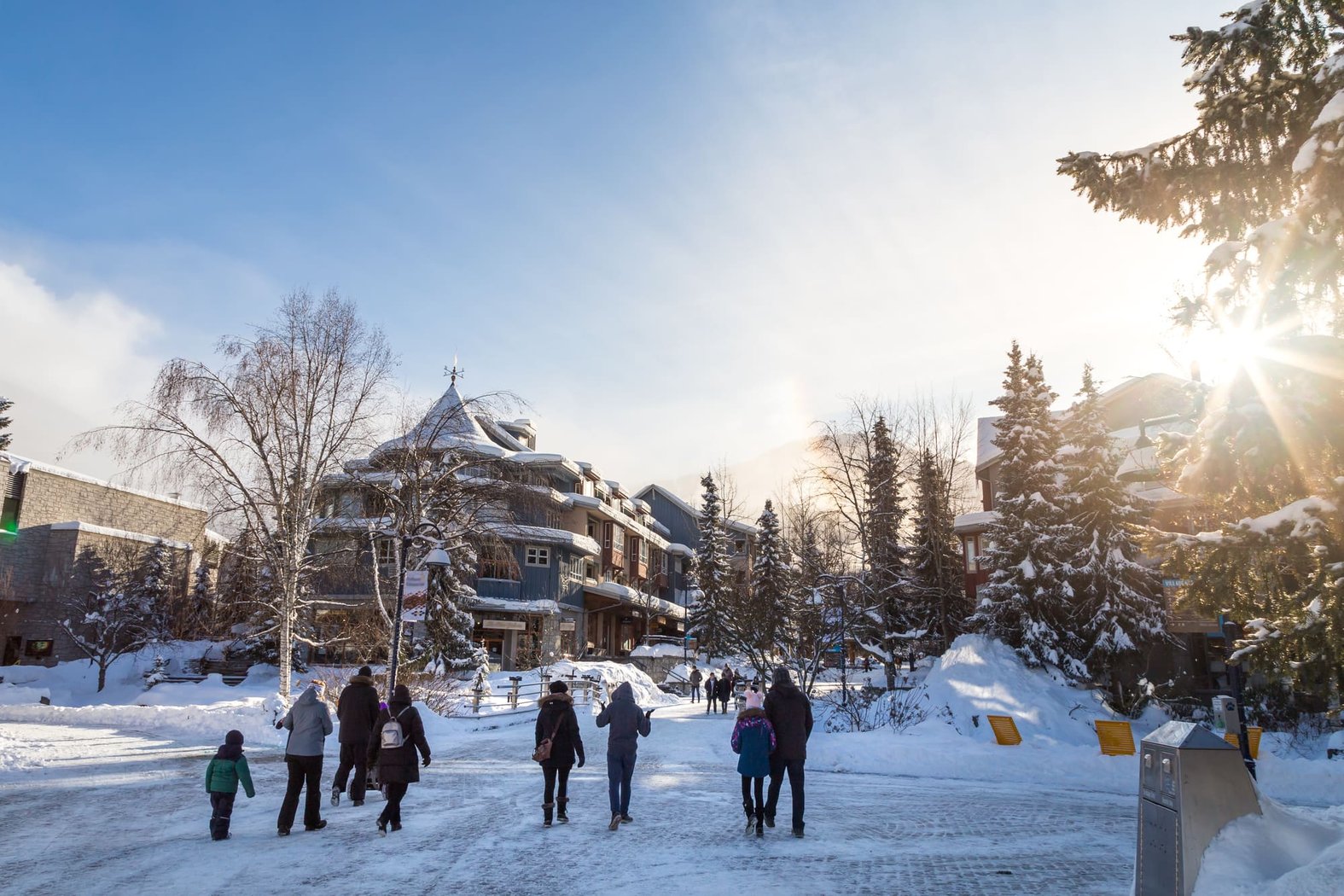 Winter Electric Car Getaways Chalets Spas and Inns